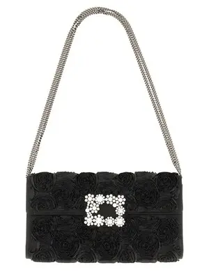 ROGER VIVIER Efflorescence Clutch - Black