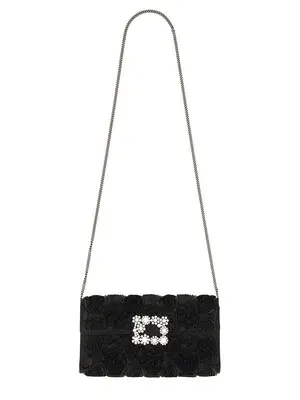 ROGER VIVIER Efflorescence Clutch - Black