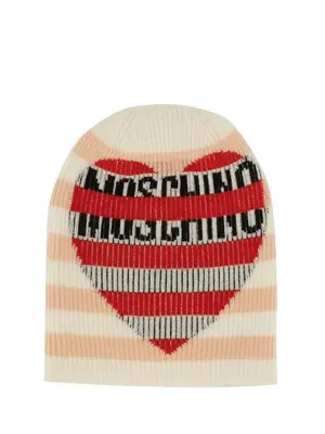 Moschino Wool Cap With Logo - Multicolour
