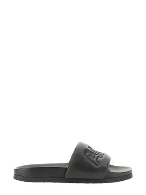 AMBUSH Leather Slide Sandal - Black