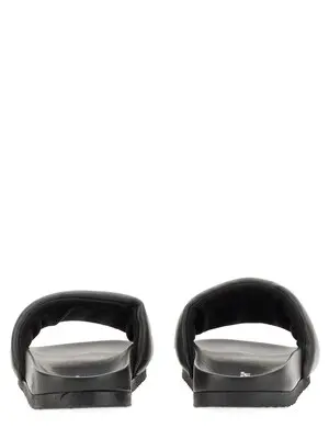 AMBUSH Leather Slide Sandal - Black
