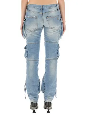 Attico Cargo Jeans - Denim