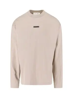 COURREGES Maison Margiela Embroidered Logo T-shirt - Beige