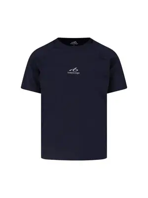 Thom Browne Maison Margiela Embroidered Logo T-shirt - Blue
