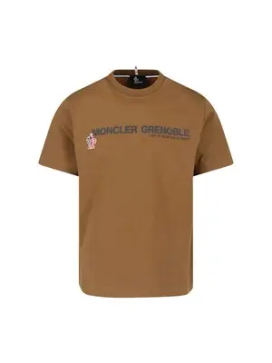 Thom Browne Maison Margiela Embroidered Logo T-shirt - Brown