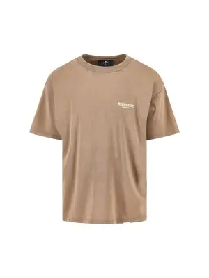 Thom Browne Maison Margiela Embroidered Logo T-shirt - Brown