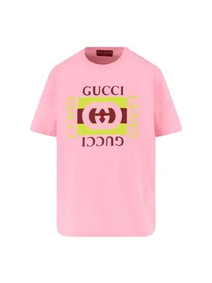 COURREGES Maison Margiela Embroidered Logo T-shirt - Pink
