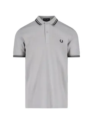 Comme Des Garçons Polo Ralph Lauren Embroidered Logo Polo Shirt - Gray