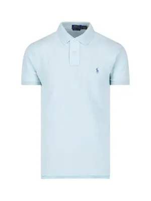 Comme Des Garçons Polo Ralph Lauren Embroidered Logo Polo Shirt - Light Blue