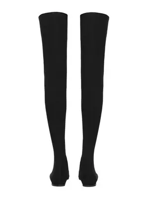 Dolce & Gabbana Stretch Jersey Thigh High Boots