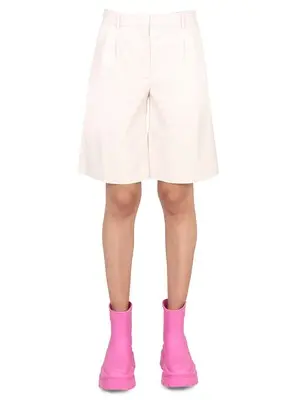 Msgm Button Detailed Shorts For Women