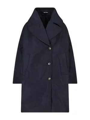 CAPE CONCEPT Technical Fabric Coat - Black