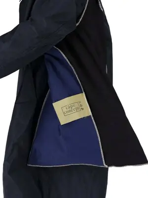 CAPE CONCEPT Technical Fabric Coat - Black
