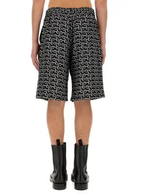 Burberry All Over Print Bermuda Shorts