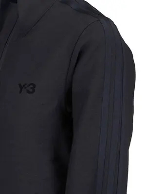 Y3 Logo Zip Sweatshirt - Black