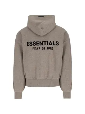 Y3 Logo Zip Sweatshirt - Taupe
