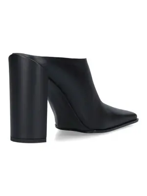 Alaïa Square Mules - Black