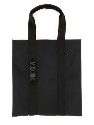 Moschino Tote Bag With Logo - Black