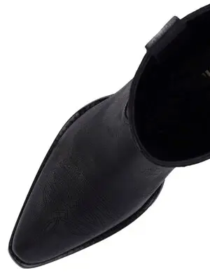 Miu Miu Logo Boots - Black
