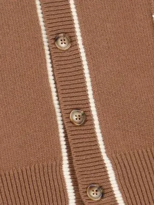 Max Mara Virgin Wool Cardigan - Brown