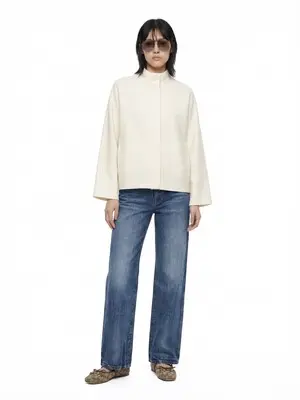 Max Mara Virgin Wool Cardigan - Cream