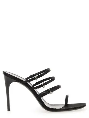 SAINT LAURENT Heeled Leather Sandals