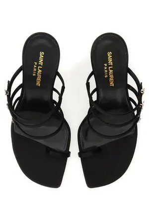 Saint Laurent Heeled Leather Sandals