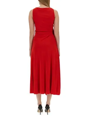 LANVIN Draped Knit Dress