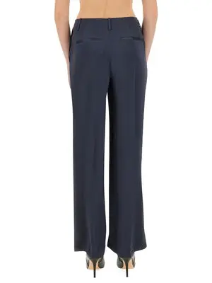 Theory Satin Trousers - Blue