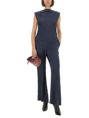 Theory Satin Trousers - Blue