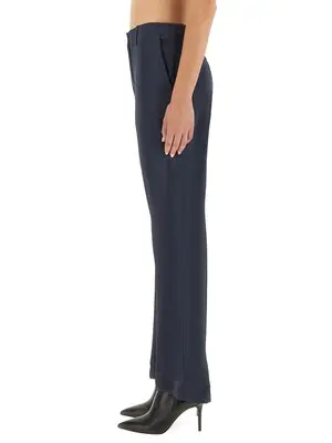 Theory Satin Trousers - Blue