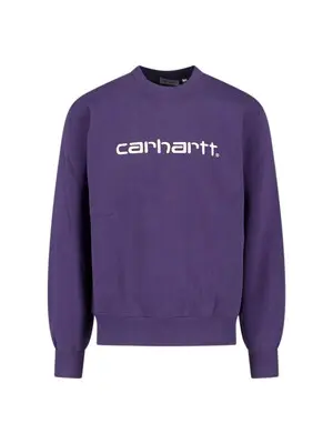 Marni Logo Crewneck Sweatshirt Purple