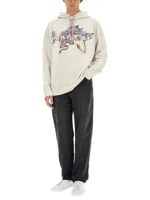 MARANT Printed Sweatshirt - Grey
