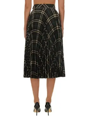 Burberry Plaid Pleated Skirt
