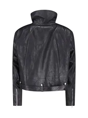 TONYWACK Lambskin Leather Jacket - Black