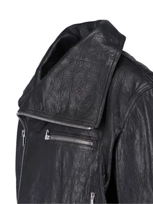 TONYWACK Lambskin Leather Jacket - Black