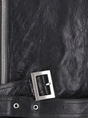 TONYWACK Lambskin Leather Jacket - Black
