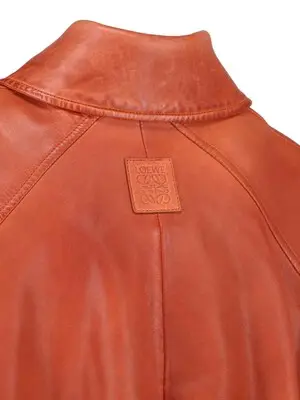 Miu Miu Lamb Leather Jacket - Orange