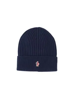 Moncler Logo Beanie - Blue