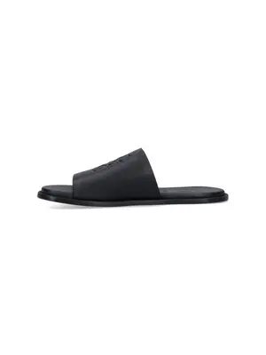 Loewe Anagram Flex Slide Sandals - Black