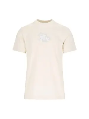 Burberry 'ekd' T-shirt Cream