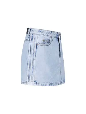 Adidas Denim Mini Skirt - Light Blue