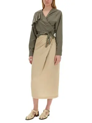 ALYSI Skirt With Hook - Beige