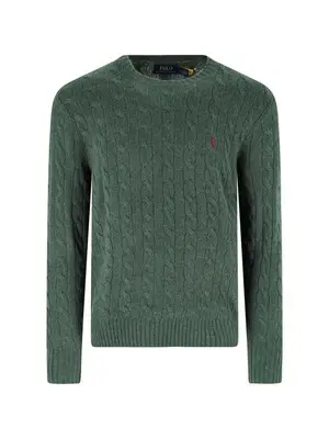 Loewe Logo Sweater - Green