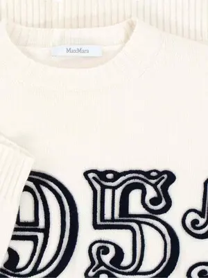 Loewe Logo Sweater - White