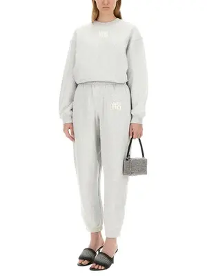 Alexander Wang Sweatshirt With Logo - Grey