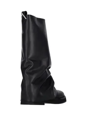Attico Robin Combat Boots - Black