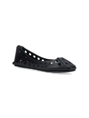 Alaïa Leather Ballet Flats - Black