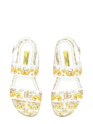 Dolce & Gabbana Printed Calf Sandals