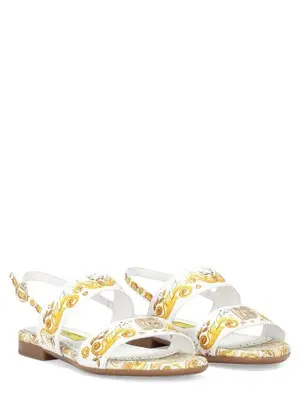 Dolce & Gabbana Printed Calf Sandals